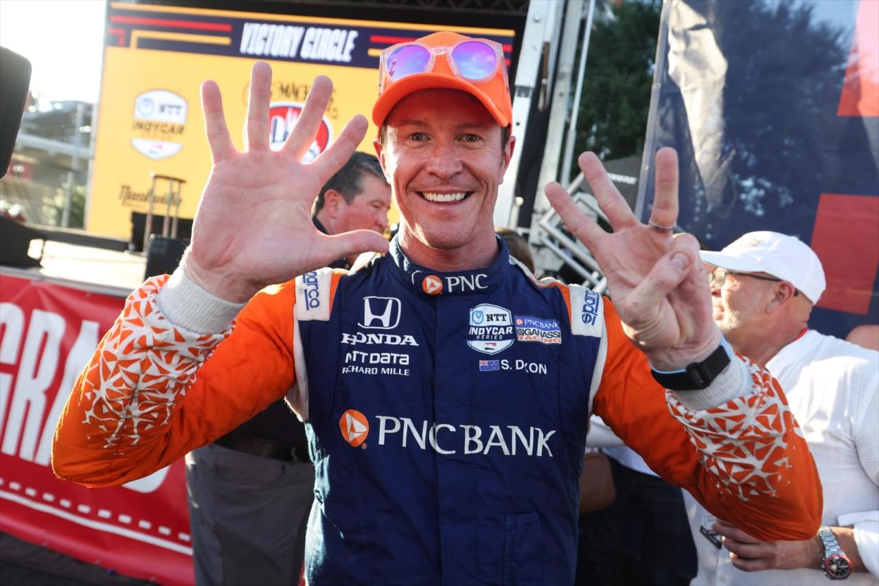 Watch Scott Dixon be celebrated for making history at Nashville ...