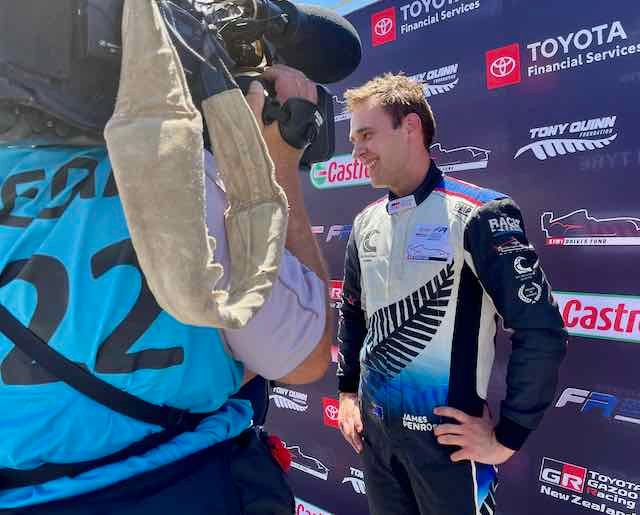 James Penrose wins the Dan Higgins feature race. - VelocityNews