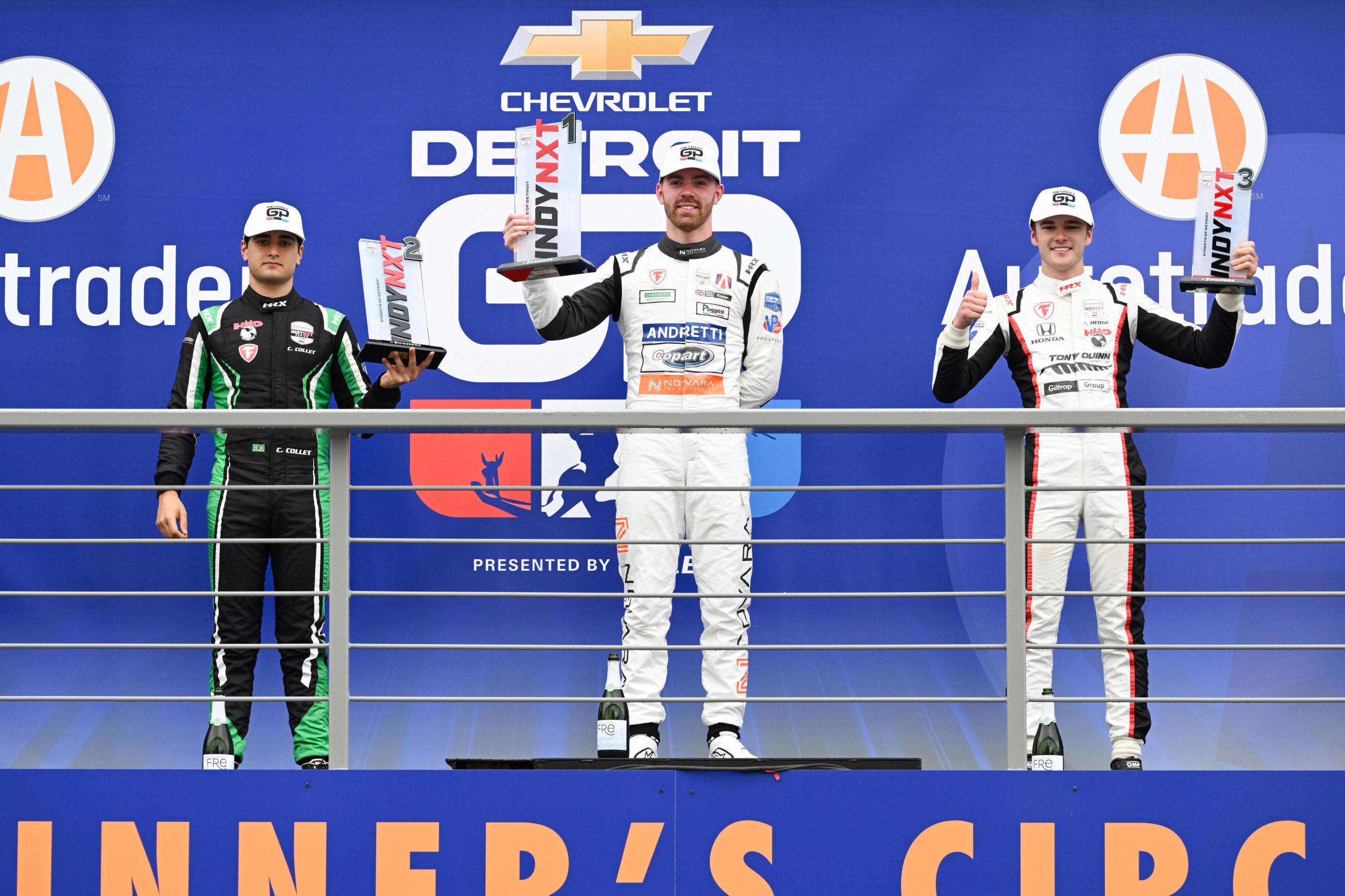 Hedge takes maiden Indy NXT podium in Detroit - VelocityNews