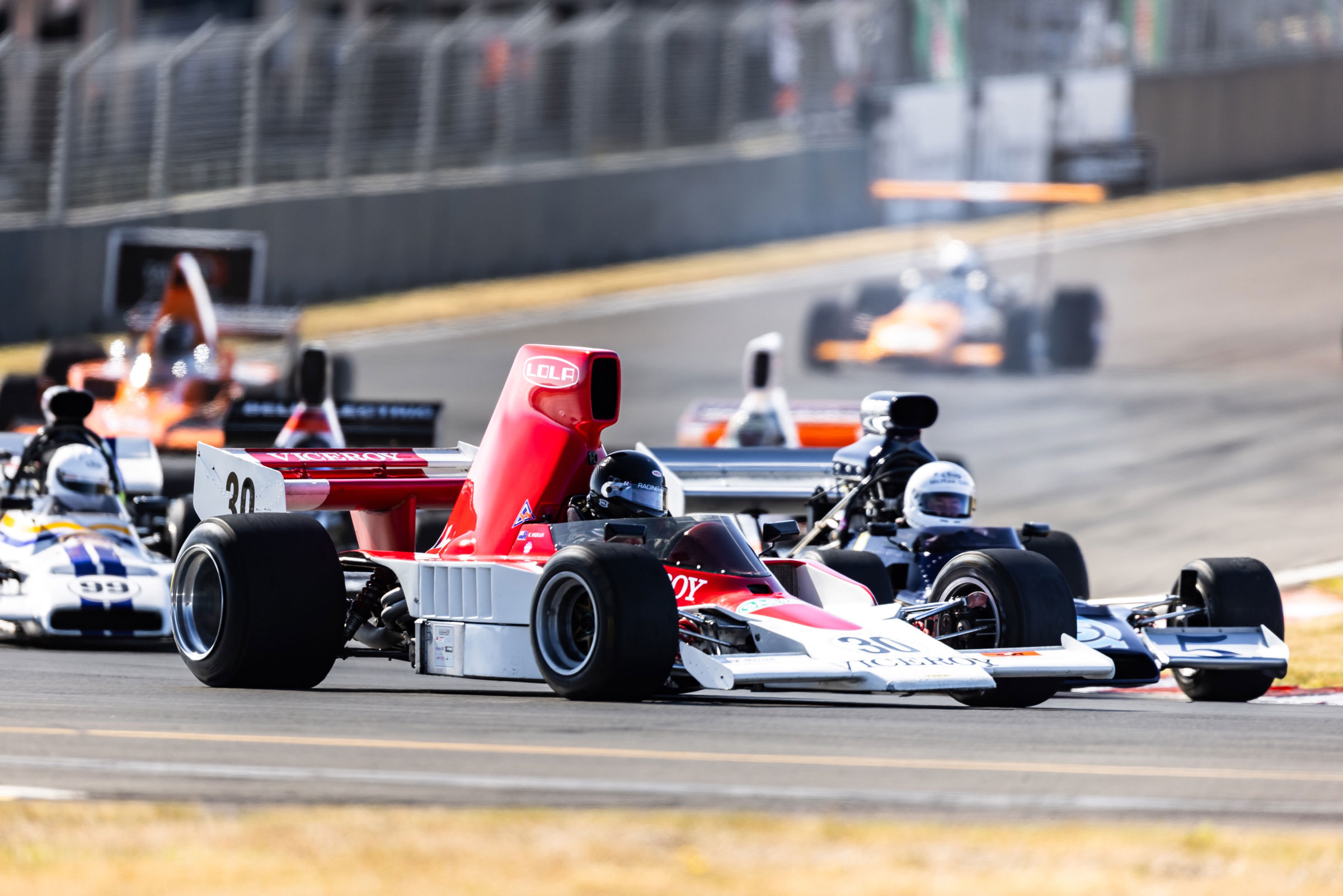 F5000s return to action in celebration of David Oxton at Hampton Downs ...