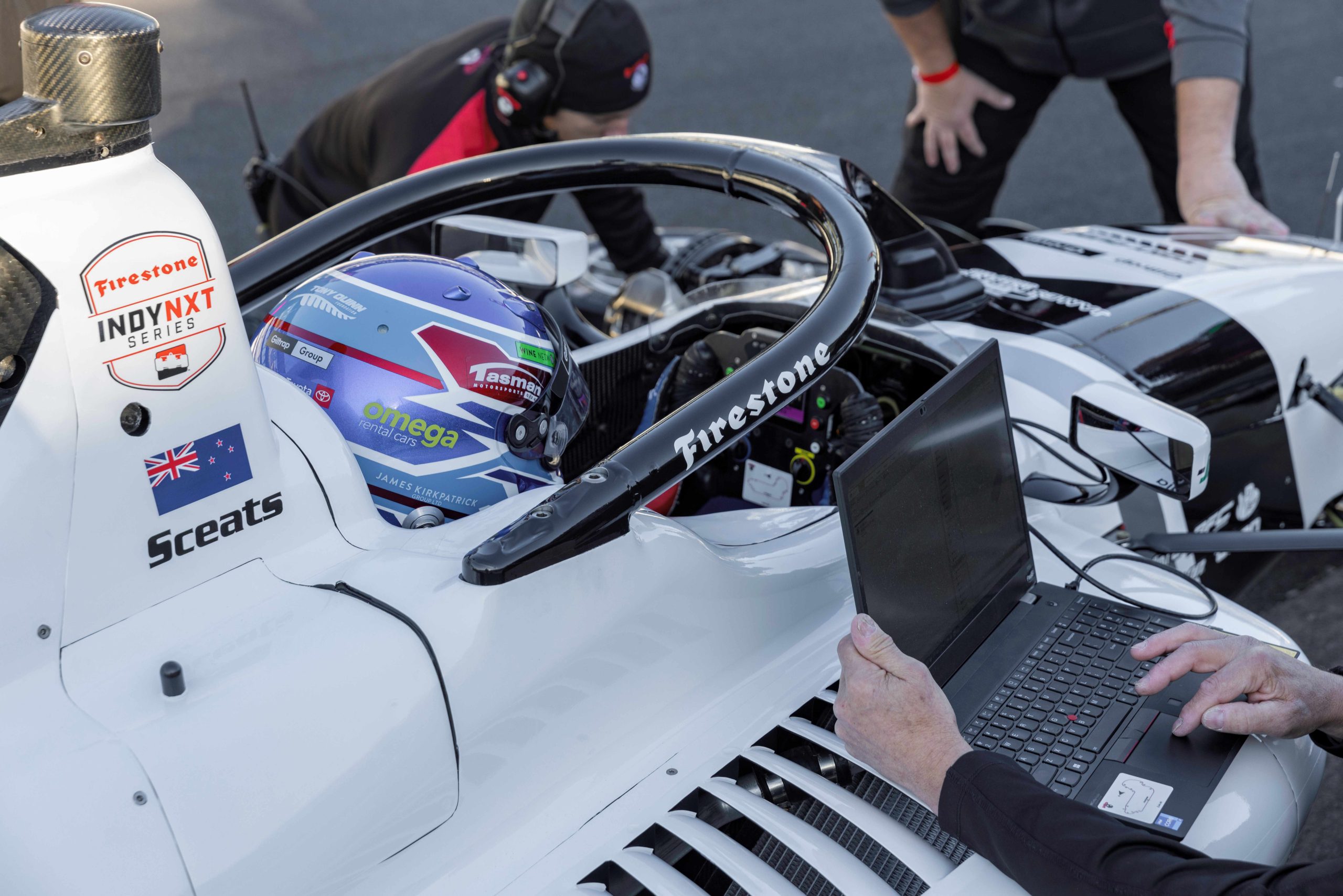 Sceats in action at Laguna Seca Indy NXT test - VelocityNews