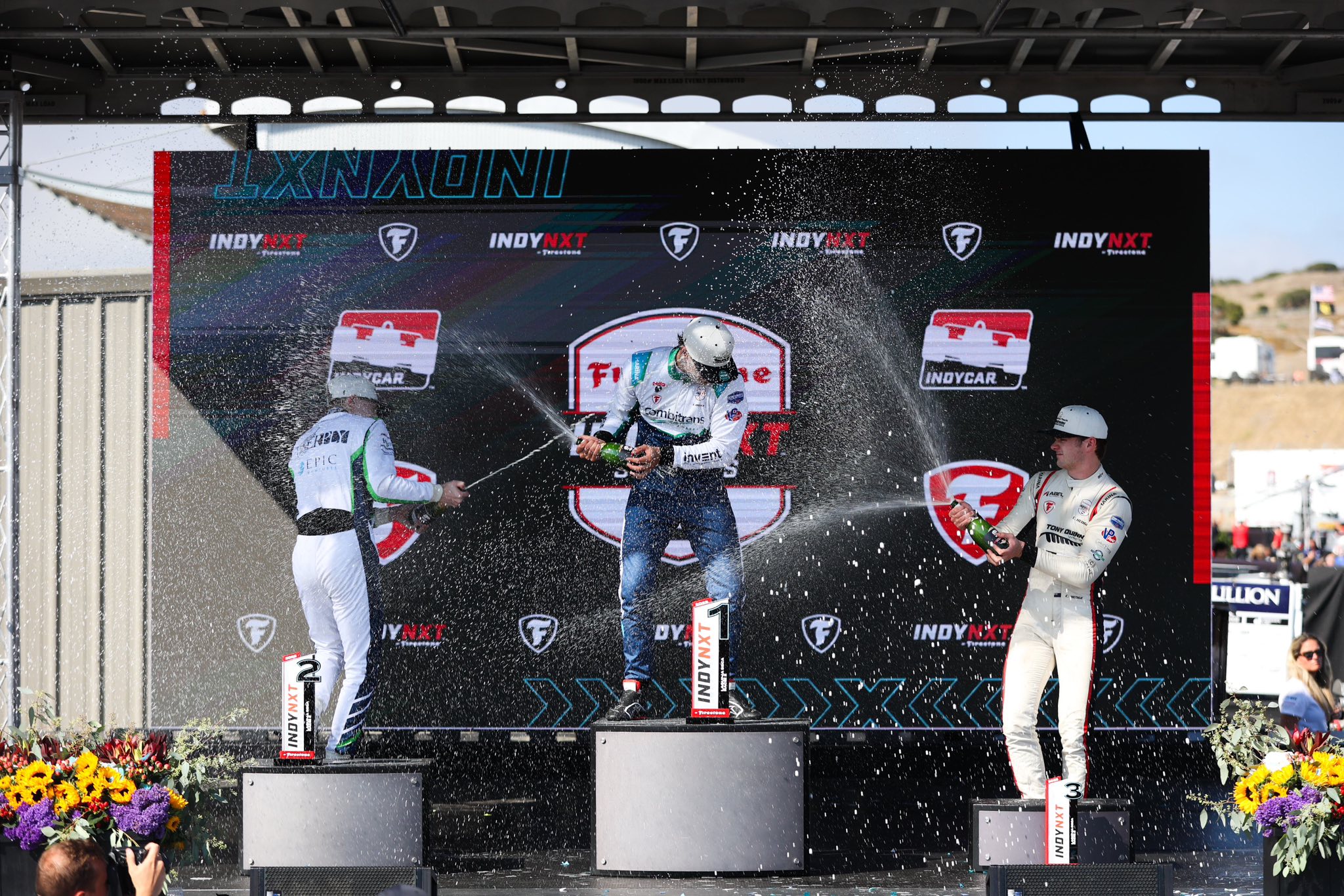 Hedge scores first podium of 2025 Indy NXT season at Laguna Seca ...