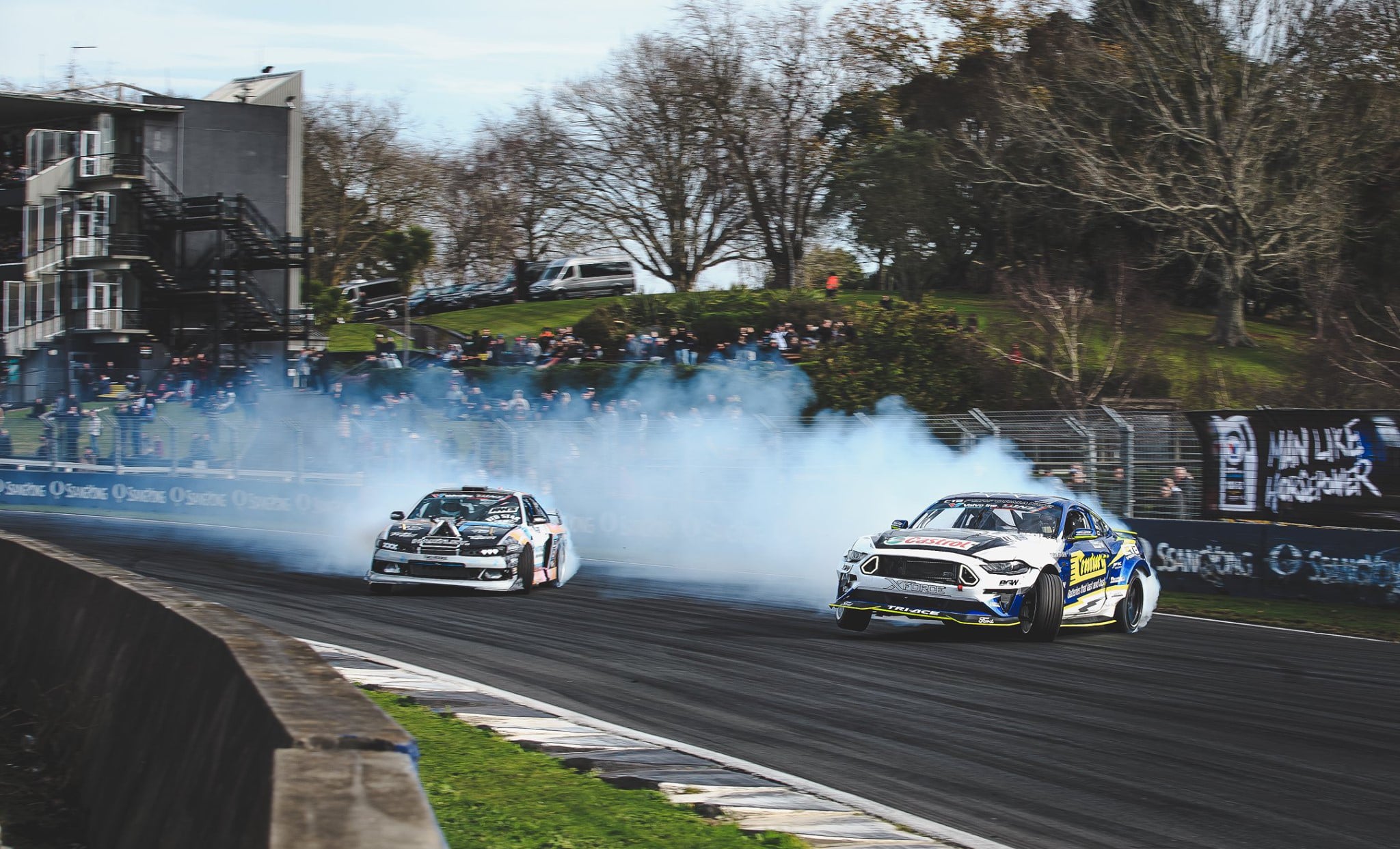 One last drift for D1NZ on World’s Fastest Drift Corner at Pukekohe ...