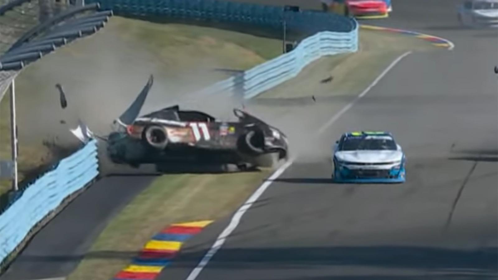 Hill’s return sparks biggest road course pile-up in NASCAR Xfinity ...